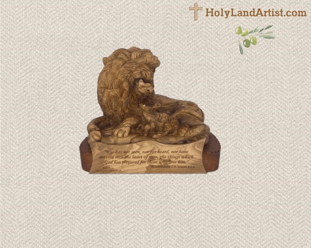 Elegant Lion Masterpiece Holy Land Artist